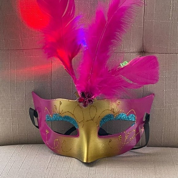 Accessories | Halloween Mask Party Light Up Eyemask Masquerade Mask ...